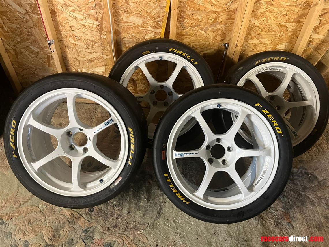 Racecarsdirect.com - Advan Racing RGII Wheels 5x114.3 10J + Pirelli P ...